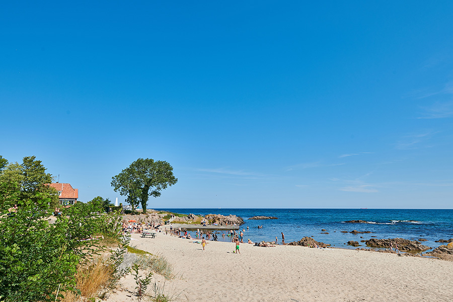 Ingen badning ved Næs Strand