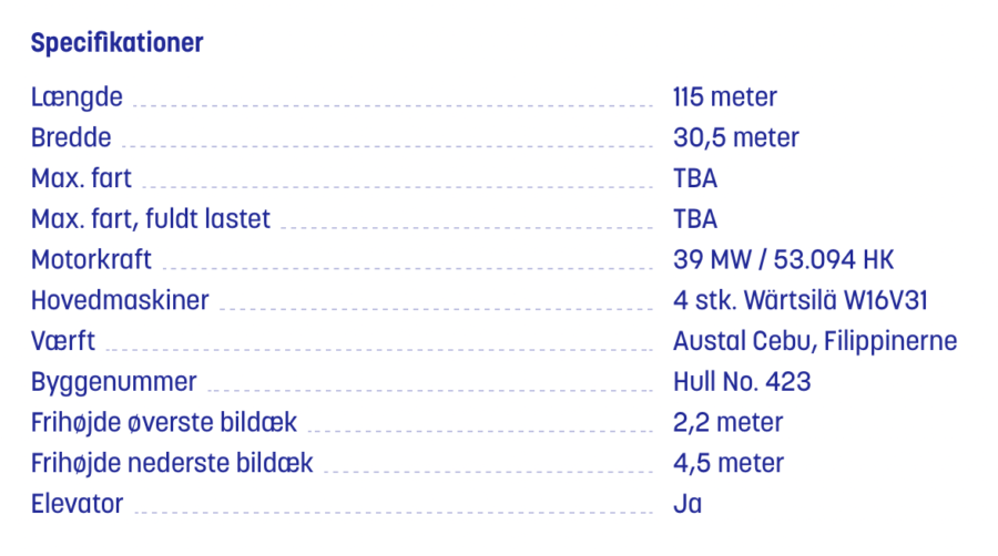 Express 5 for første gang med i ny sejlplan